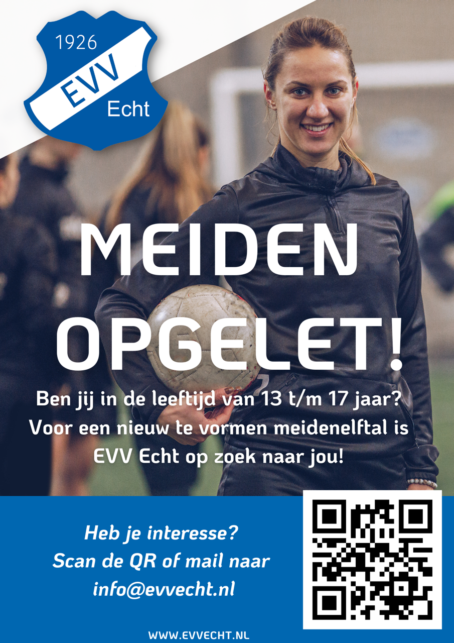 EVV Echt zoekt speelsters voor nieuw meidenelftal | EVV Echt