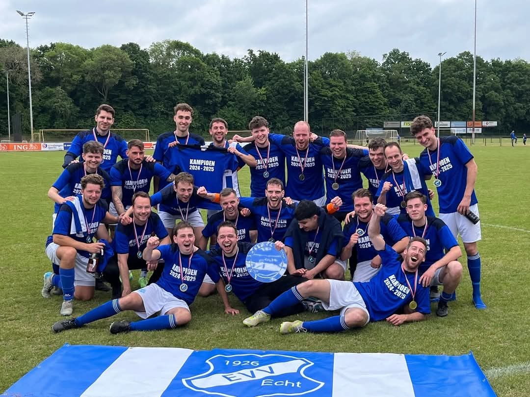 EVV Echt 3 overtuigend kampioen | EVV Echt